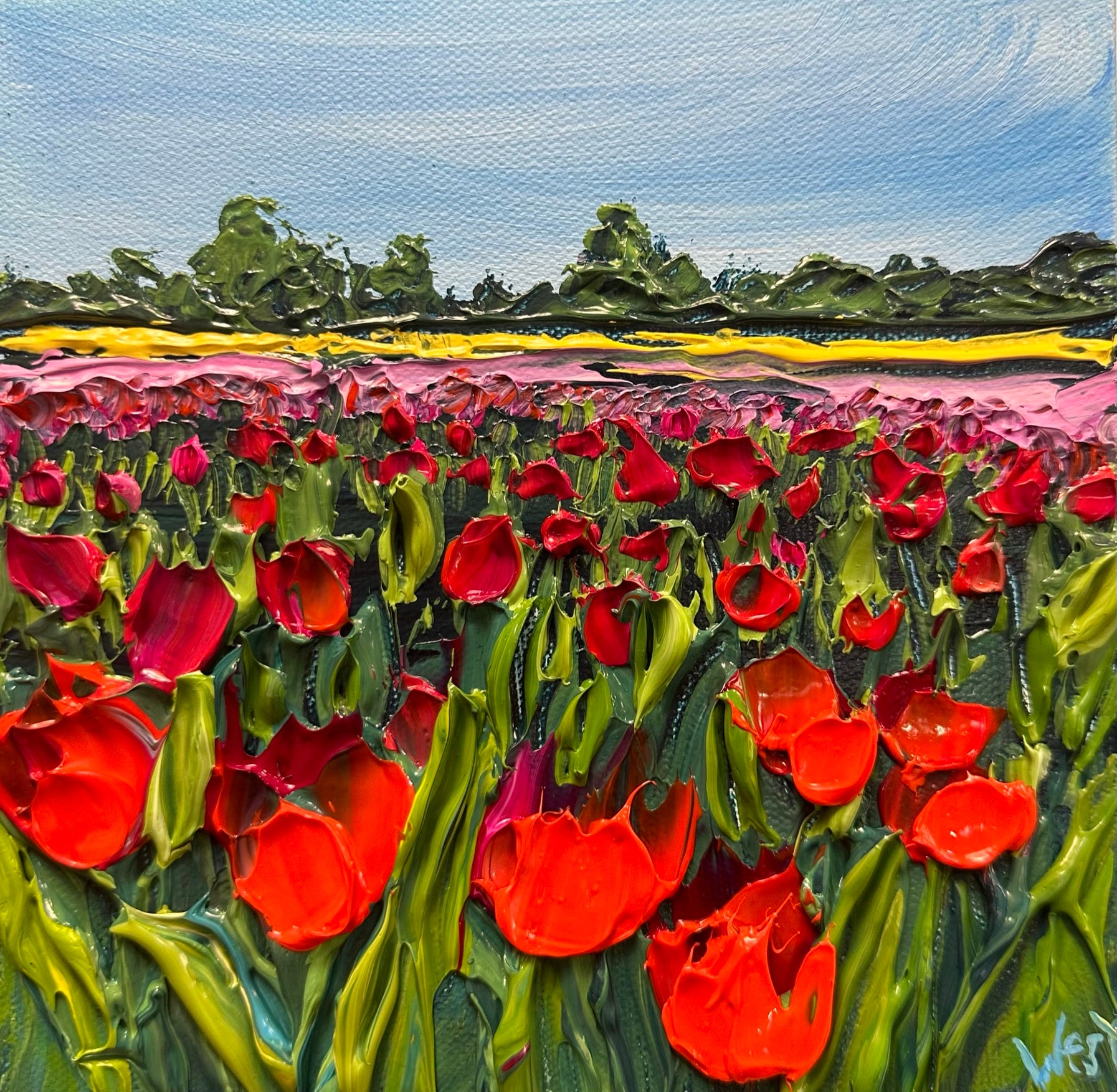 "Ruby Serenity" - Original Artwork
