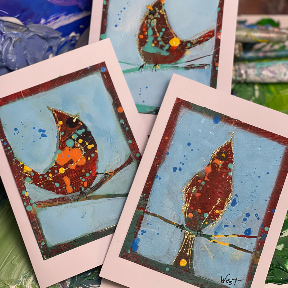 Hand-painted Greeting Cards (Not mass-produced, no two alike!)