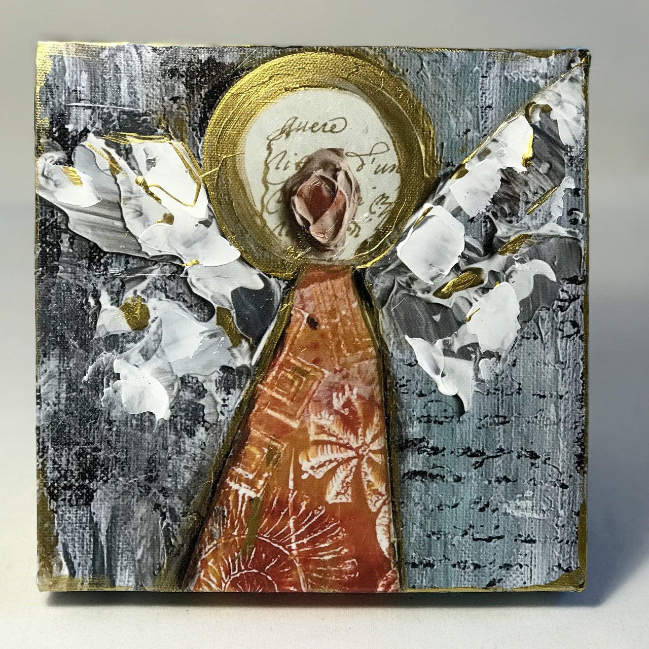"Joyful Angel"- Hand embellished and signed reproduction